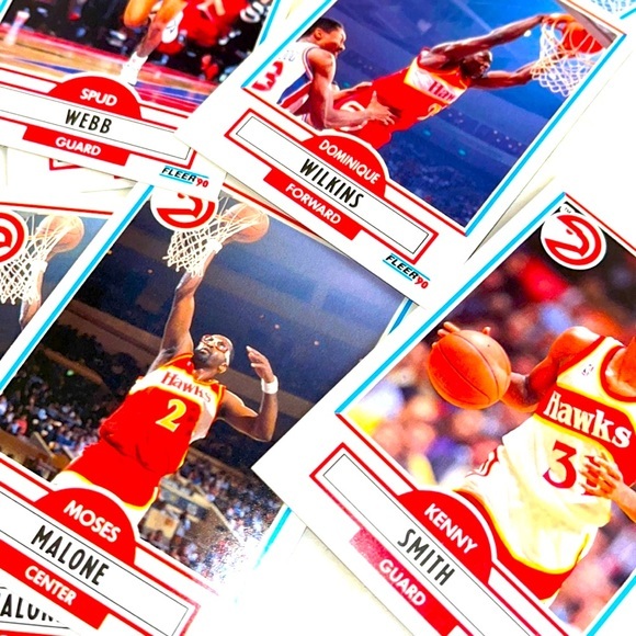 fleer | Other | Nba 99 Vintage Fleer Atlanta Hawks Basketball Sports ...
